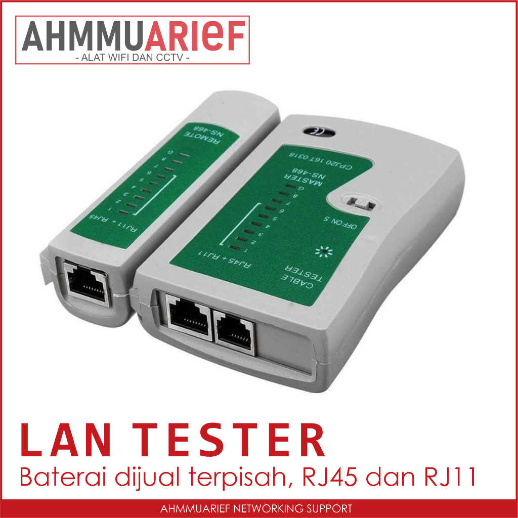 Jual TOOL KABEL LAN TESTER ALAT TES JARINGAN LAN REMOTE NETWORK CABLE ...