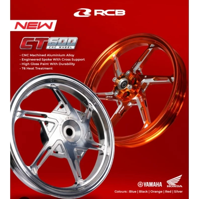 Jual VELG RCB CT600 CT 600 CNC HONDA VARIO 125 150 160 CBS PALANG 6 ...