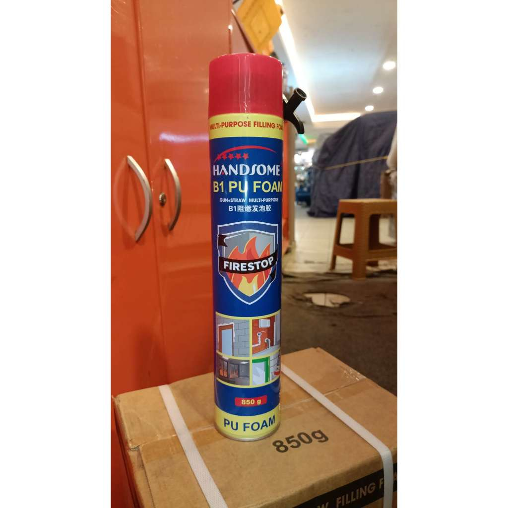 Jual HANDSOME B1 PU Sealant Foam Spray 850 gr FIRESTOP | Shopee Indonesia