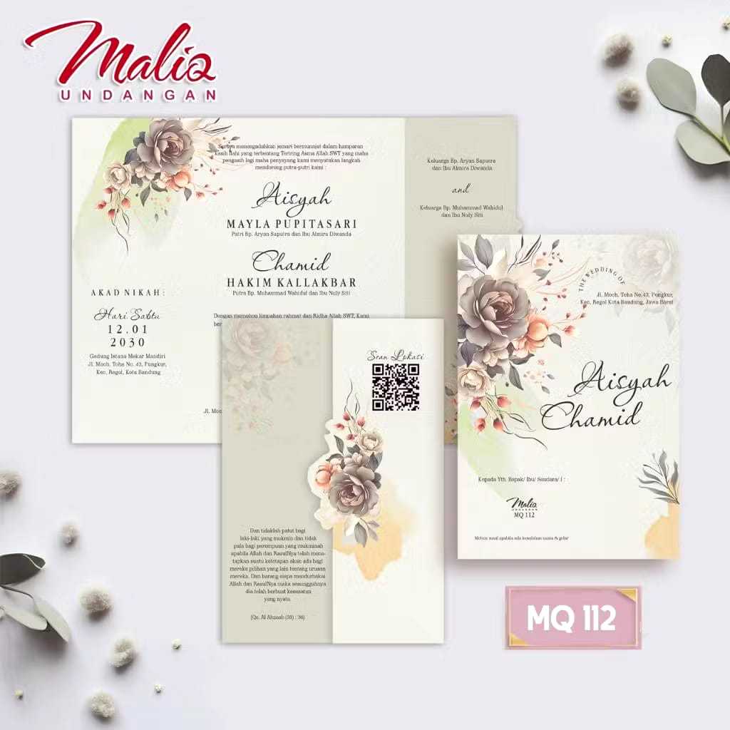 Jual MALIQ 112-BLANGKO UNDANGAN MALIQ-UNDANGAN PERNIKAHAN MURAH-WEDDING INVITATION-UNDANGAN ...