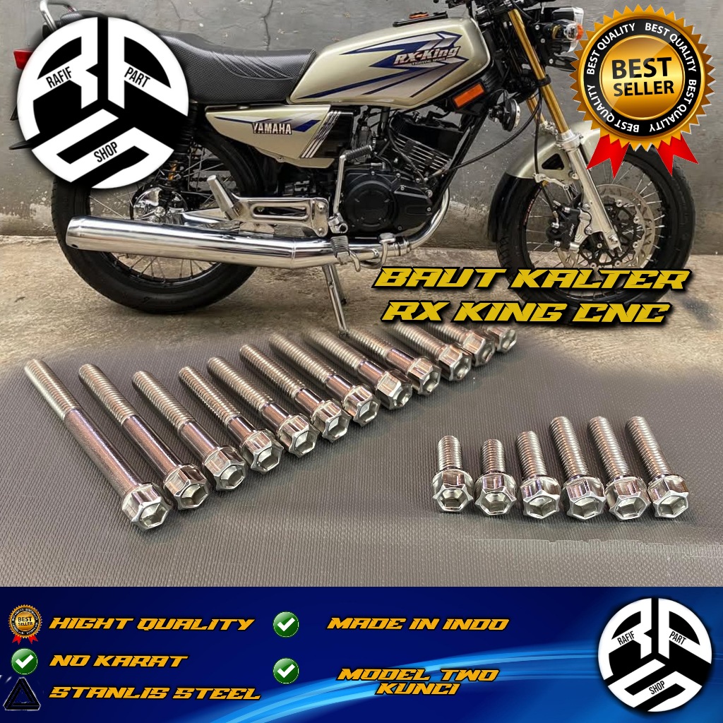 Jual BAUT KALTER BAK MESIN RX KING CNC STANLIS PROBOLT 1 SET | Shopee Indonesia