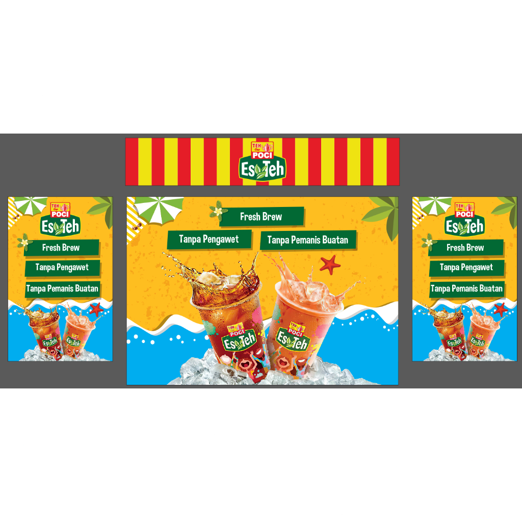 Jual Custom Banner Rombong /Booth Es Teh | Custom Desain | Custom ...