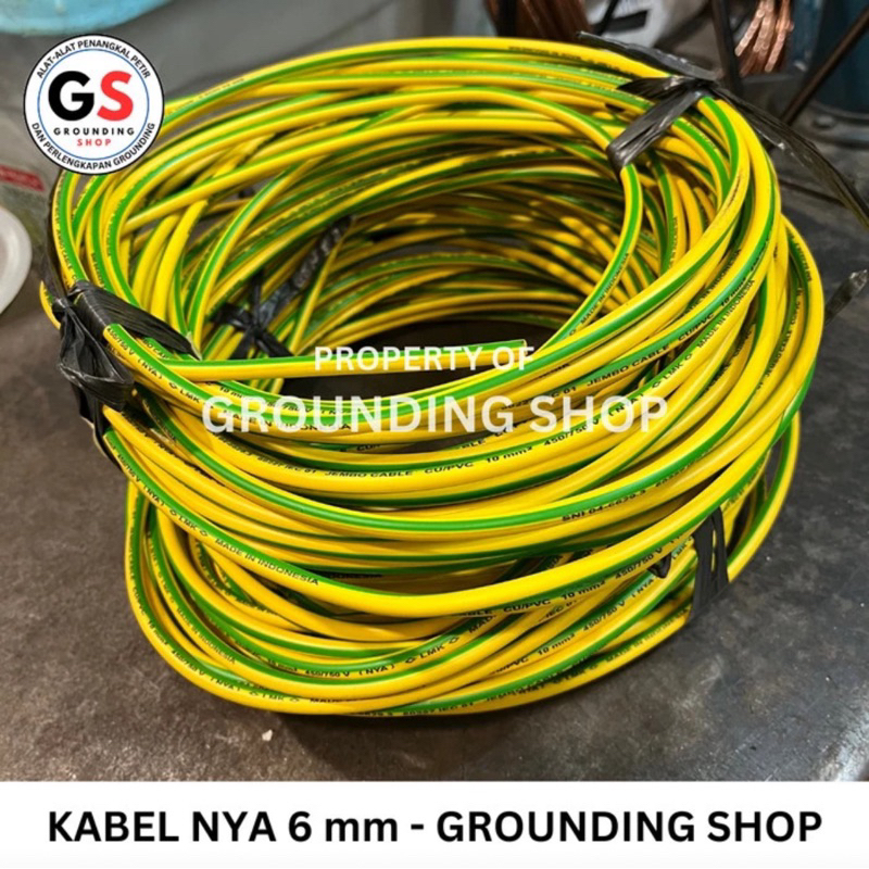 Jual Kabel NYA 6 mm Kuning Hijau (Harga per Meter) / Kabel Grounding ...