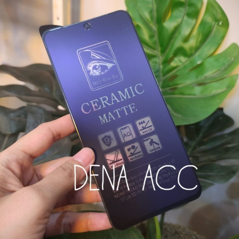 Jual Tempered Glass Ceramic Matte Blue Ray Imfinix Smart 8 X6525 ...