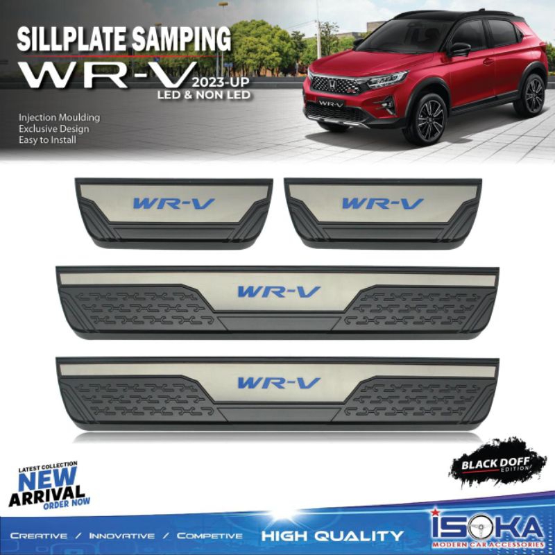 Jual SILL PLATE/SILLPLATE SAMPING LAMPU/SIDE SCUFF PLATE LED HONDA WRV ...
