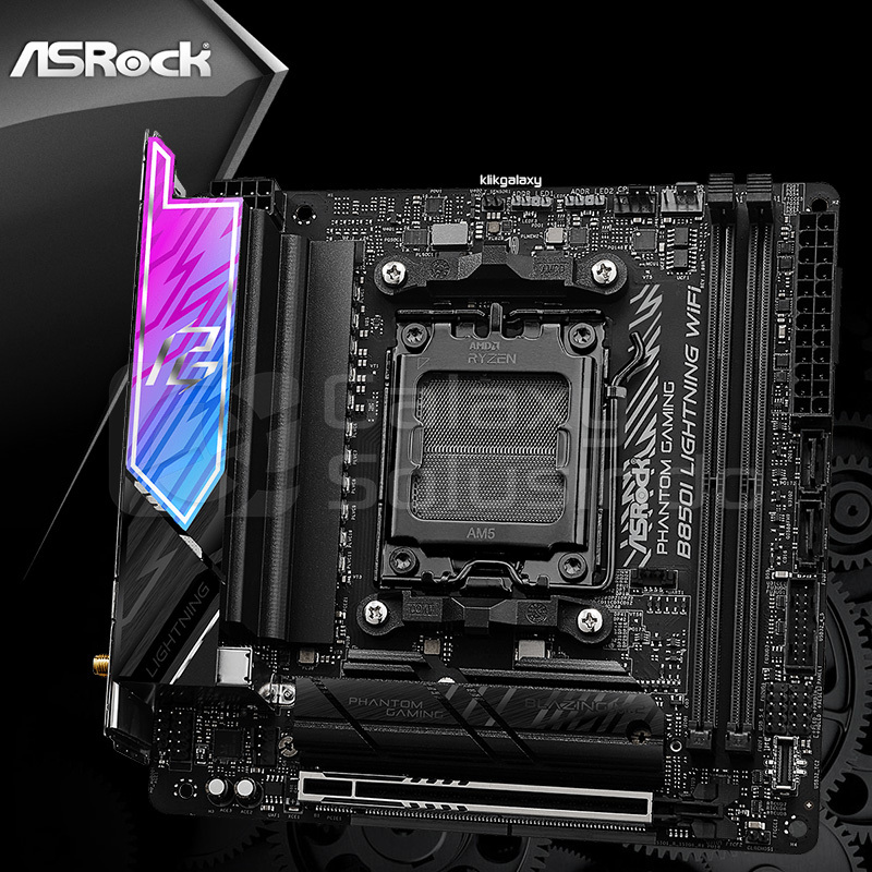 Jual Asrock B850i PG Phantom Gaming Lightning WIFI - AMD B850 DDR5 AM5 ...