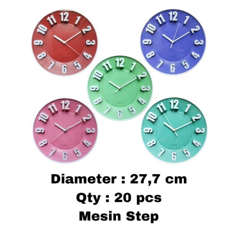 Jual Jam Dinding 9628 diameter 28cm +baterai | Shopee Indonesia