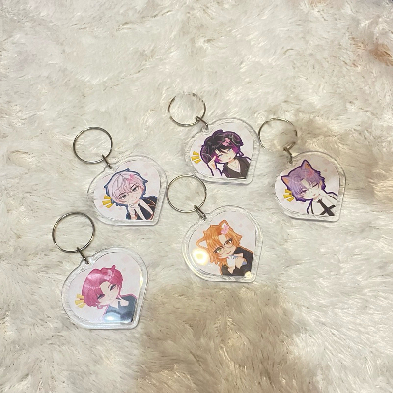 Jual keychain vtuber indonesia | harris caine,mikazuki arion,souta ...