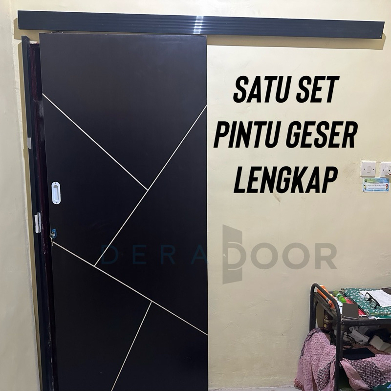 Jual Ready Satu Set Pintu Sleding Lengkap Tinggal Pasang | Pintu Geser ...