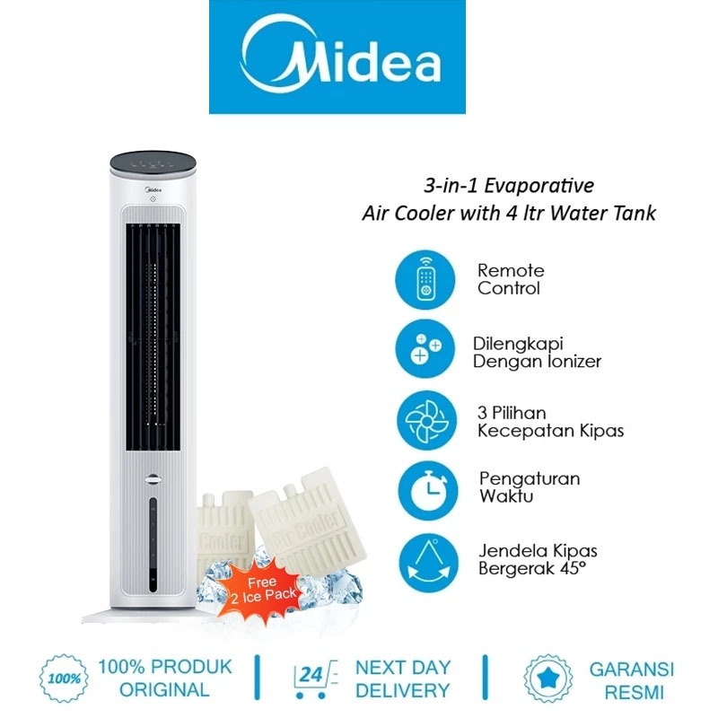 Jual Midea 3in1 Evaporative 4L Air Cooler-Free Ice Pack/Humidifier ...