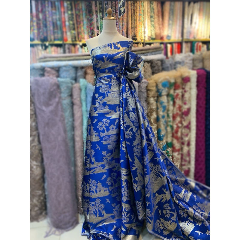 Jual Bahan Kain Jacquard Terbaru/ Kain jacquard pagoda | Shopee Indonesia