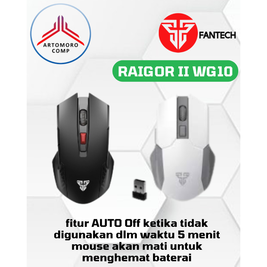 Jual FANTECH MOUSE WIRELESS GAMING RAIGOR II WG10 | Shopee Indonesia