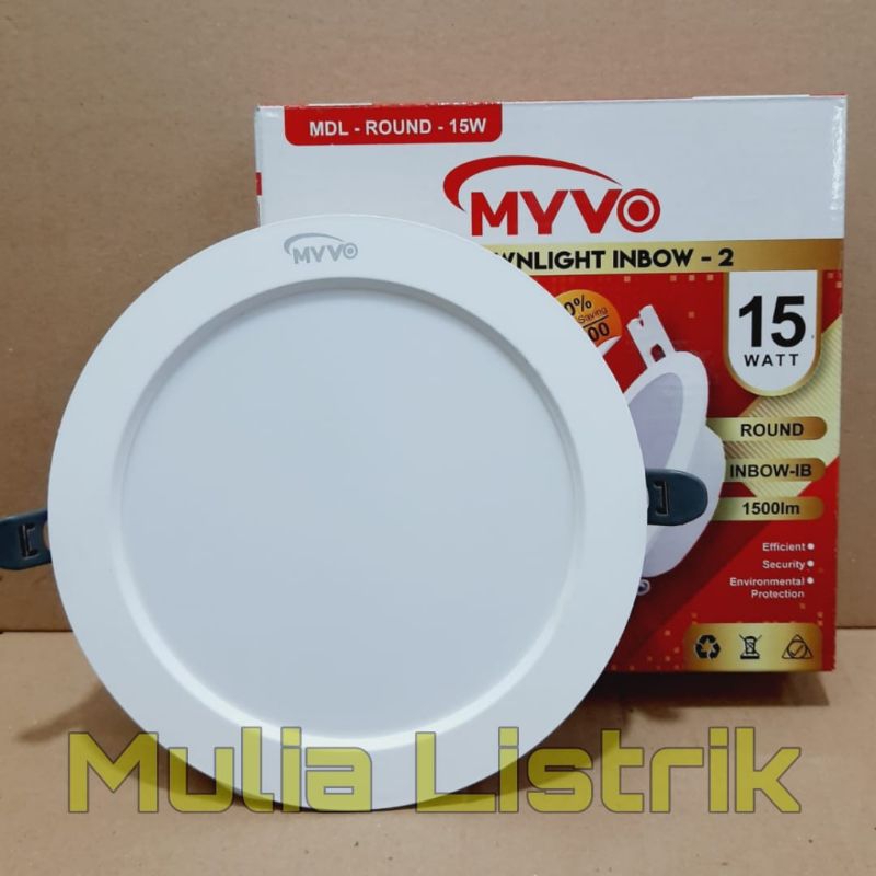 Jual Lampu tanam LED Myvo Panel Downlight inbow | Shopee Indonesia