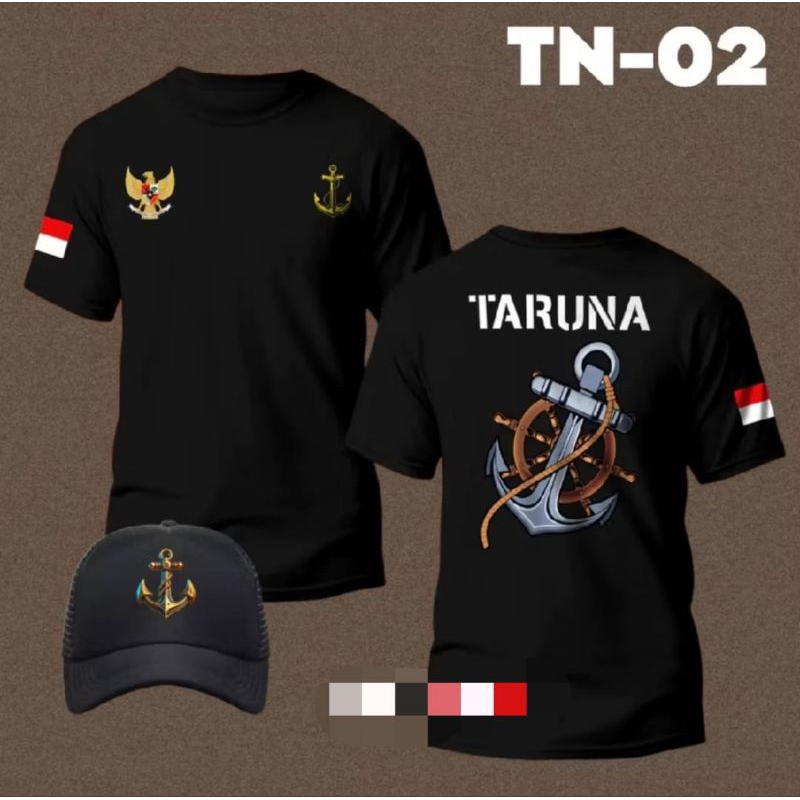 Jual KAOS TARUNA BONUS TOPI CORAK JANGKAR KAPAL | Shopee Indonesia