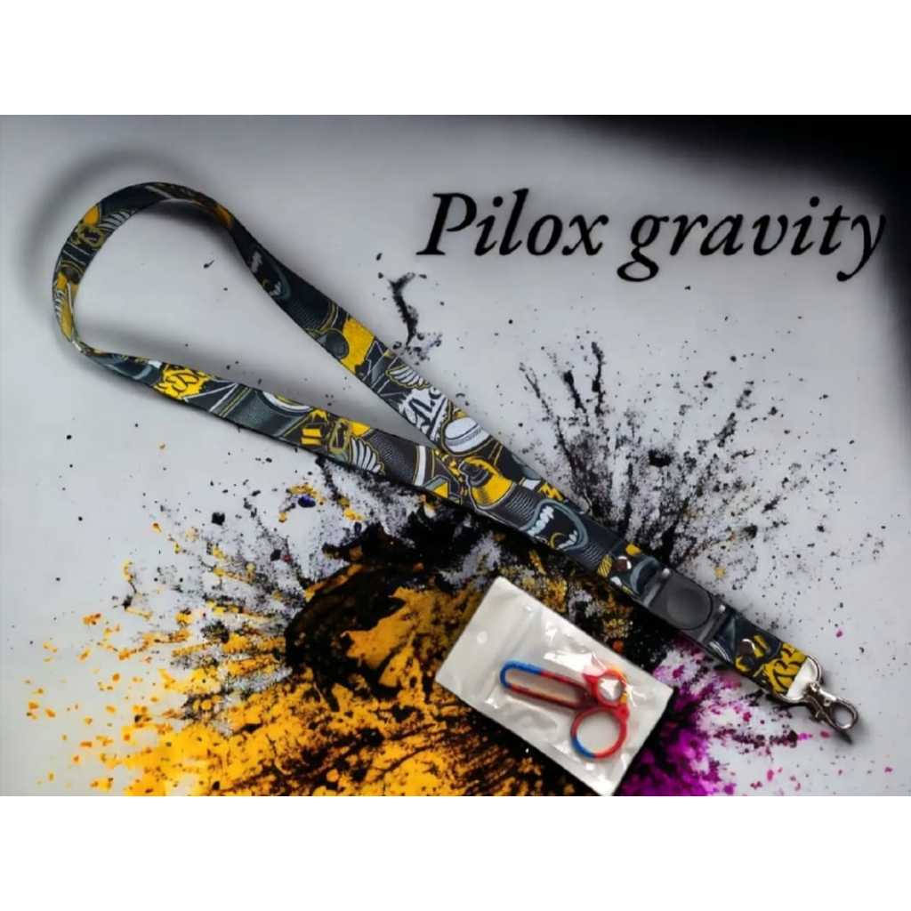 Jual Gantungan tali lanyard PILOX GRAVITY/Gantungan kunci/Name Tag dan ...