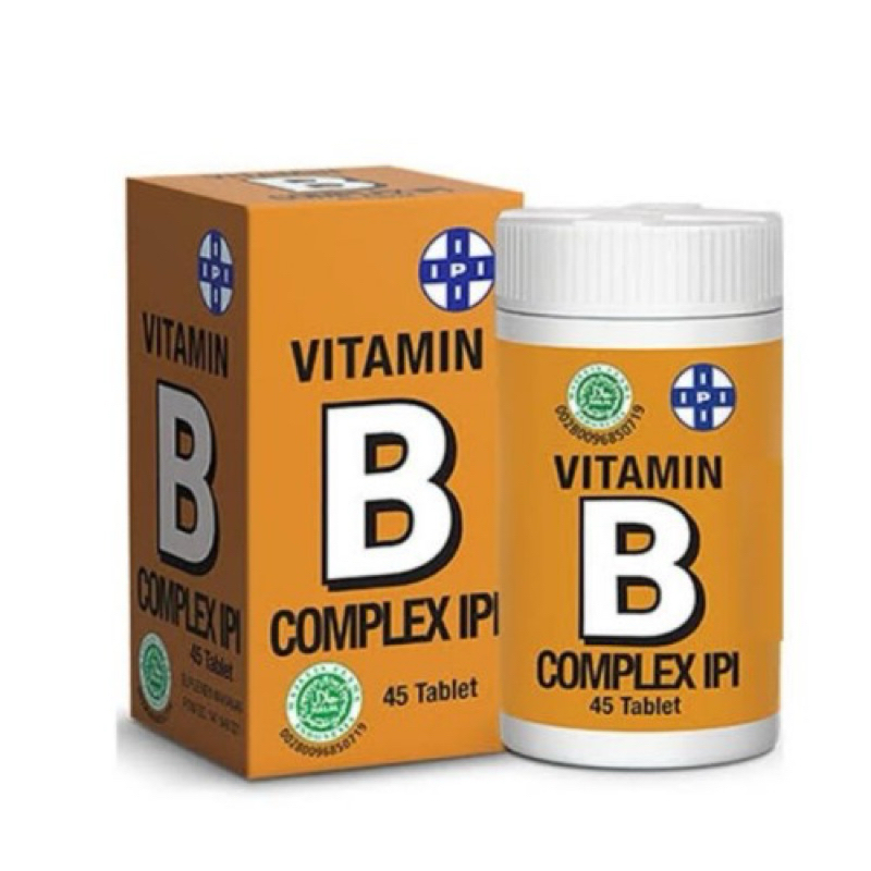 Jual VITAMIN B COMPLEX IPI BOTOL 45 TABLET | Shopee Indonesia
