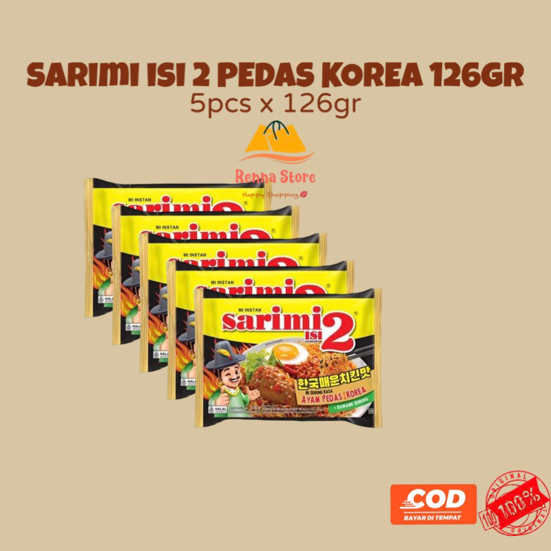 Jual SARIMI isi 2 Goreng Rasa Ayam Kremes, Kecap, Pedas Korea (5pcs ...