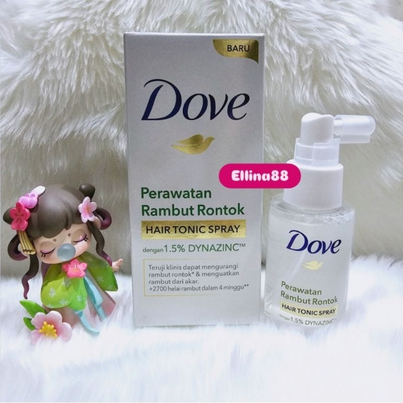 Jual dove hair tonic spray perawatan rambut rontok 75ml | Shopee Indonesia