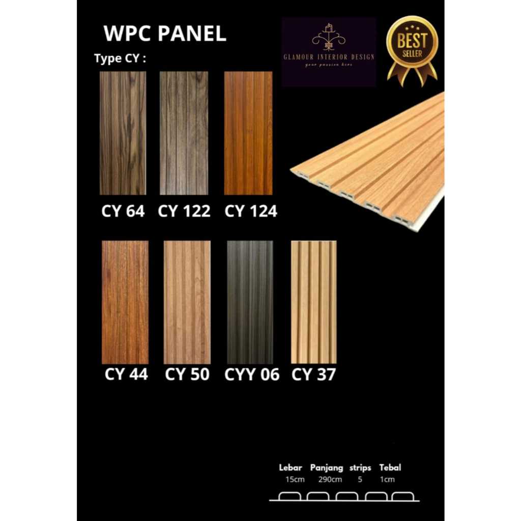 Jual WPC / WALLPANEL 5 STRIP | Shopee Indonesia
