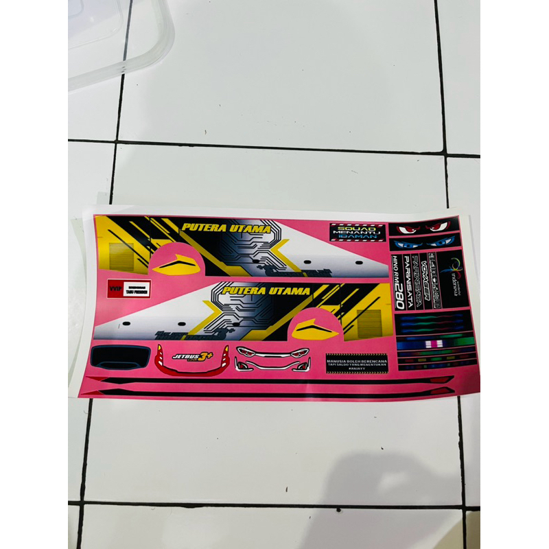 Jual Stiker Livery Miniatur Bus | Shopee Indonesia