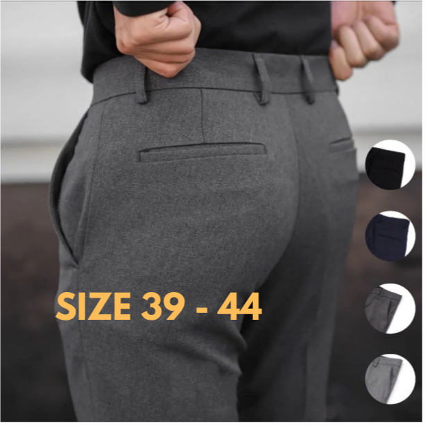 Jual CELANA BAHAN FORMAL PRIA SLIMFIT KERJA KANTOR JUMBO SIZE 39 - 44 FORMAL PANTS | Shopee ...