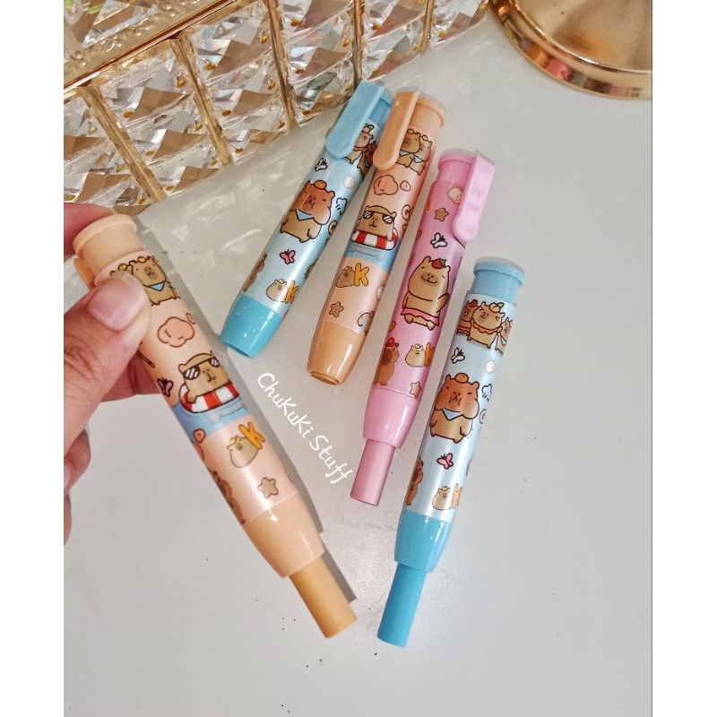 Jual Penghapus pensil mekanik pencet Capybara / Hapusan pensil cetek ...