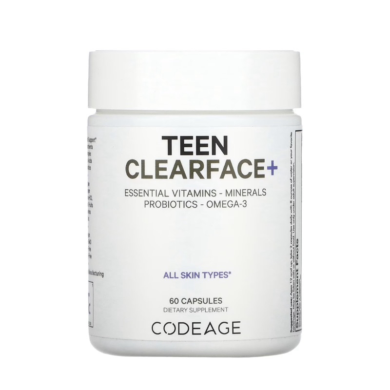 Jual Codeage Teen Clearface Vitamins 60 Capsules | Shopee Indonesia