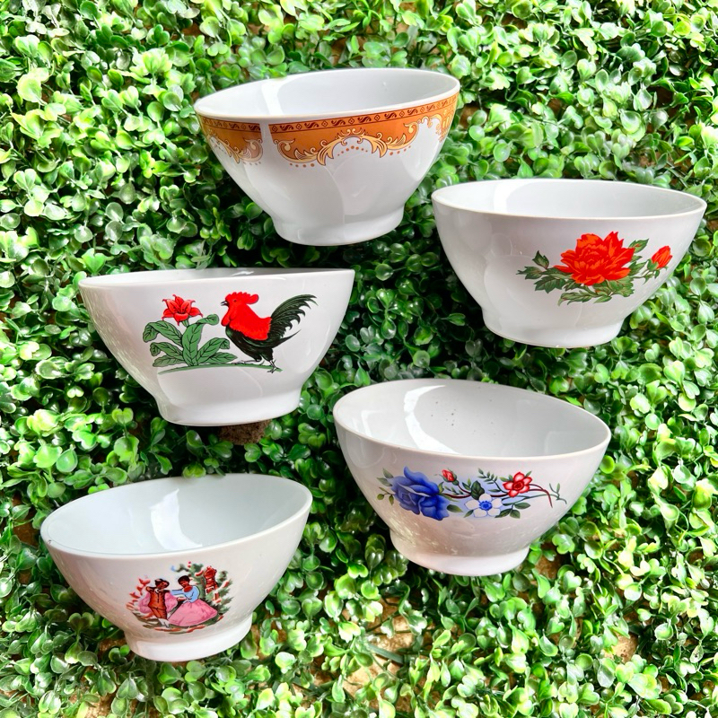 Jual Mangkok Soto/ Mangkok bunga / Mangkok Keramik diameter 12cm ...