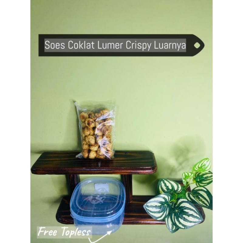 Jual Soes coklat lumer crispy luarnya free topless | Shopee Indonesia