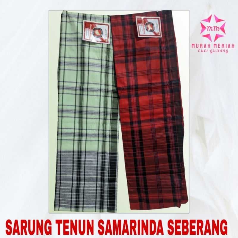 Jual Sarung Tenun Samarinda Seberang Motif Kotak Klasik / Sarung Dewasa ...