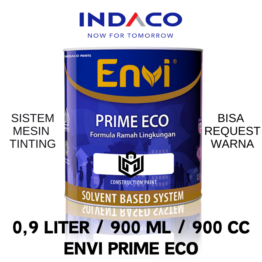 Jual Cat Kayu dan Besi Envi PRIME ECO DOFF Kemasan 0,9 Liter / 900 Ml ...
