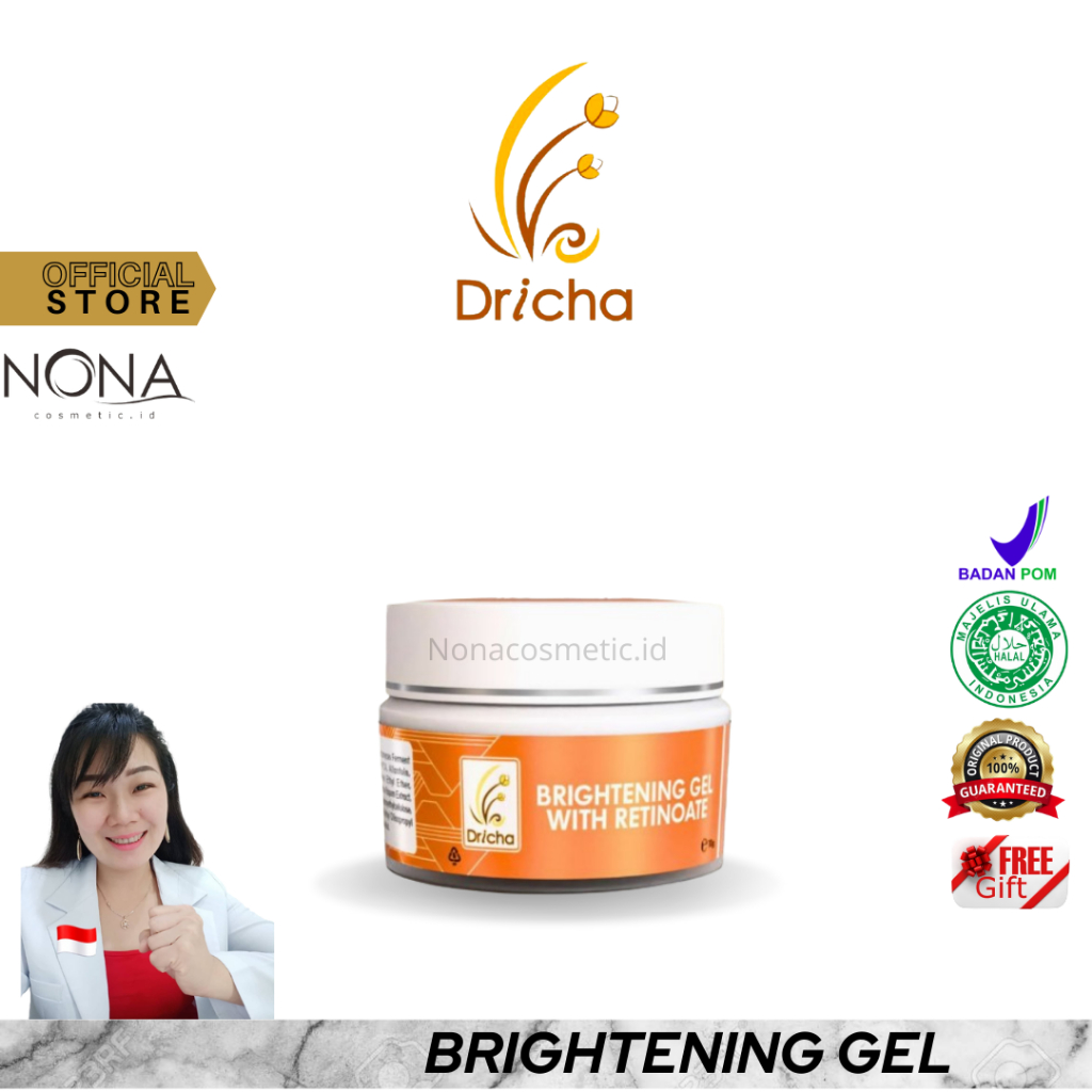 Jual DRICHA BRIGHTENING GEL untuk Jerawat dan Flek BPOM & HALAL by Dr ...