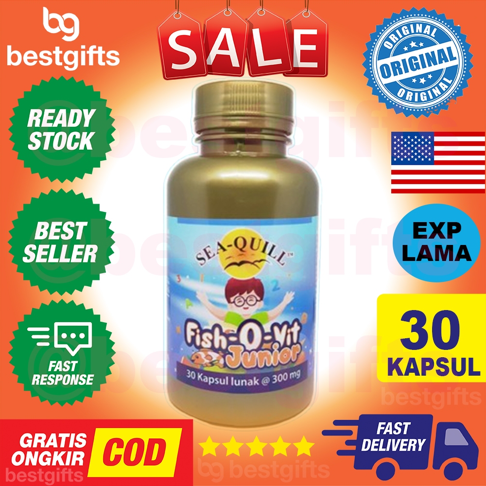 Jual SEA-QUILL SEAQUILL SEA QUILL FISH-O-VIT JUNIOR SUPLEMEN MEMBANTU ...