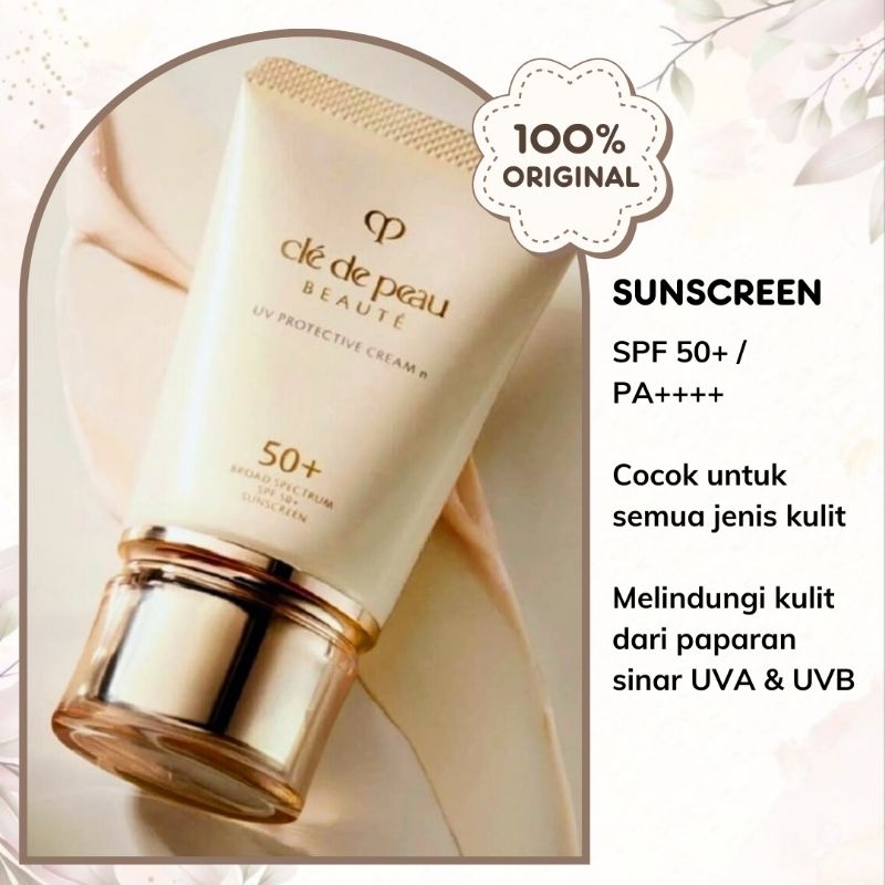 Jual CDP CLE DE PEAU UV Protective - 50ml Sunscreen Cream SPF50 PA++++ CLEDEPEAU | Shopee Indonesia