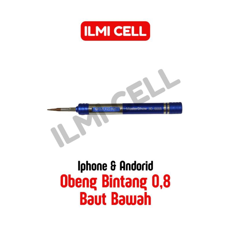 Jual OBENG BINTANG 0,8 x 25 MM MASTERSHOW BUAT BAUT BAWAH IPHONE ...