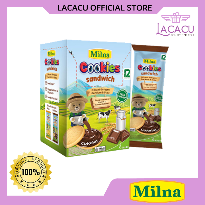 Jual Milna Cookies Sandwich Cokelat | Shopee Indonesia