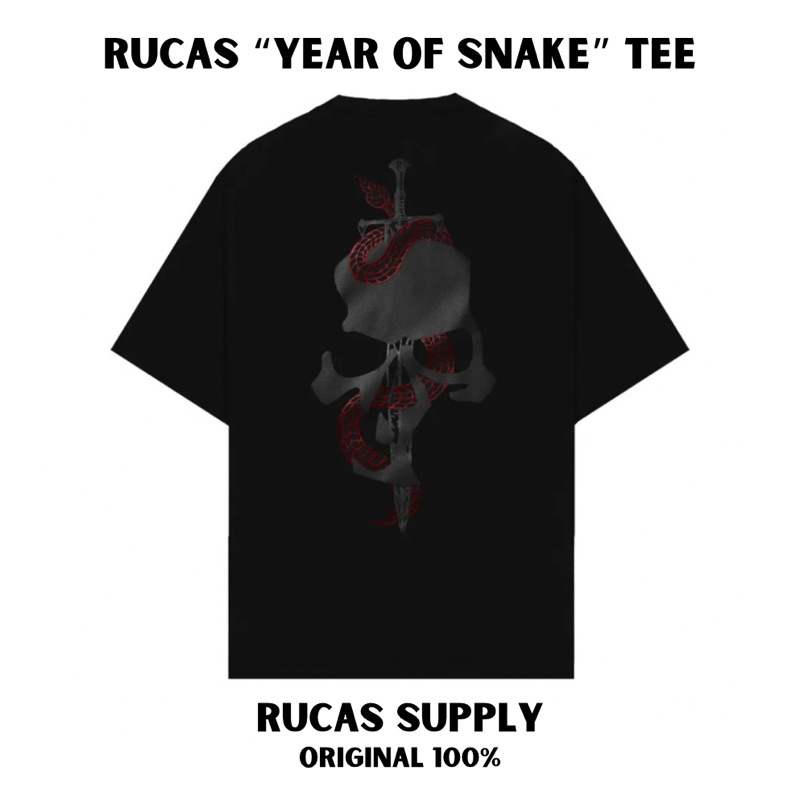 Jual [ORIGINAL 100%] RUCAS "YEAR OF SNAKE" SKELETON TEE | Shopee Indonesia