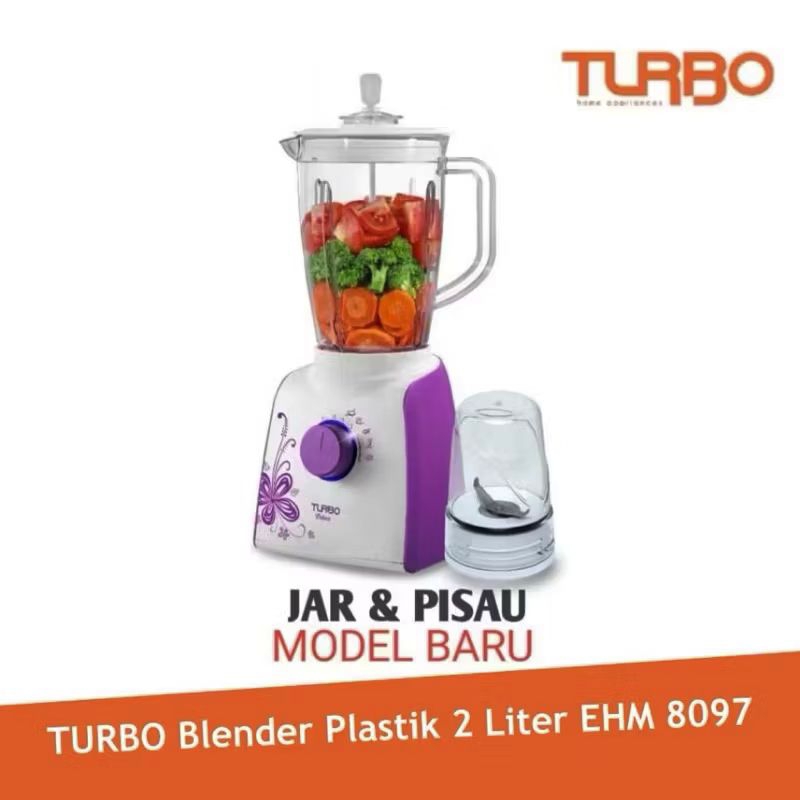 Jual Blender Turbo EHM-8097 / Blender Turbo Plastik 2liter EHM 8097 ...