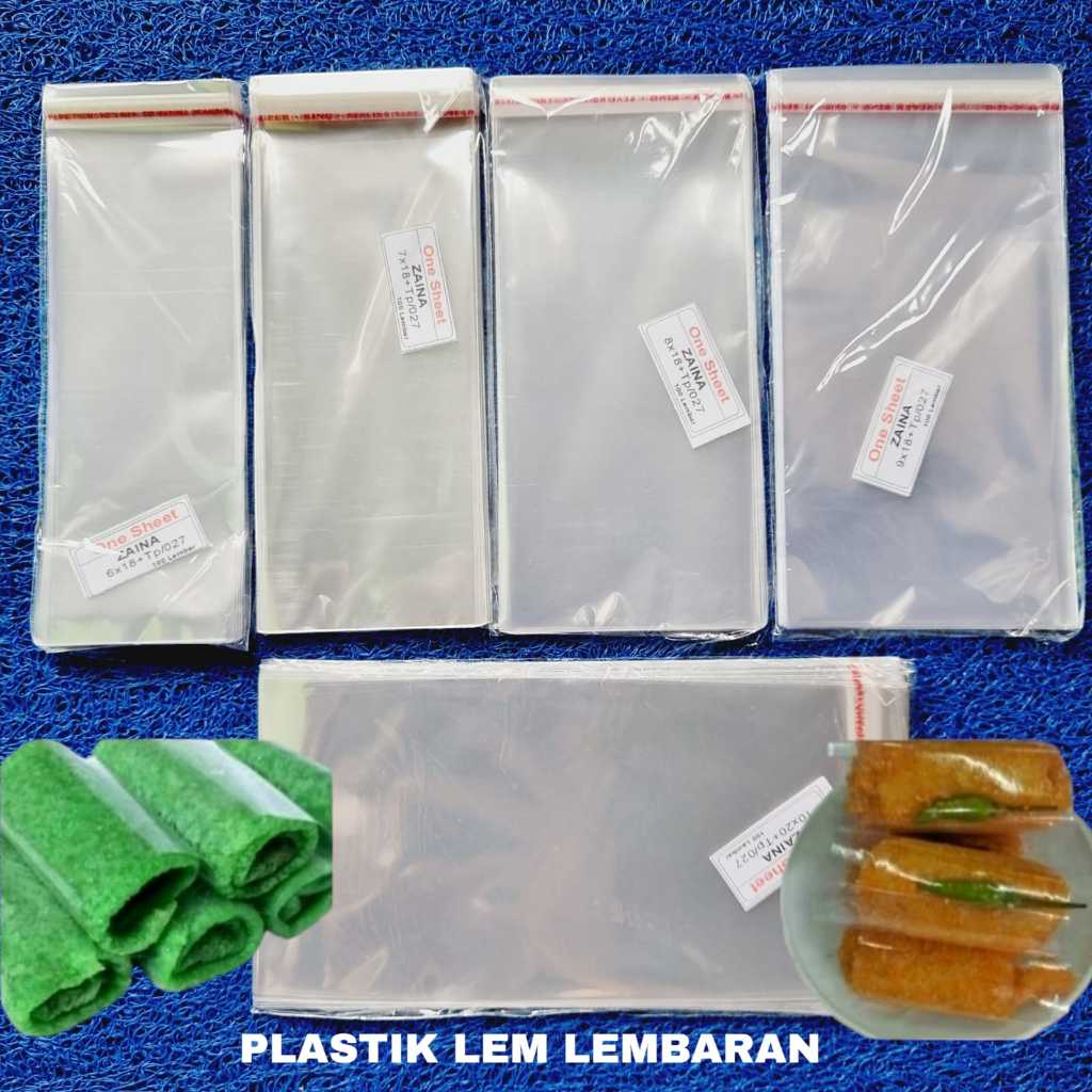 Jual Plastik Opp Lembaran / One sheet +lem tebal 27micron (1 pak isi ...