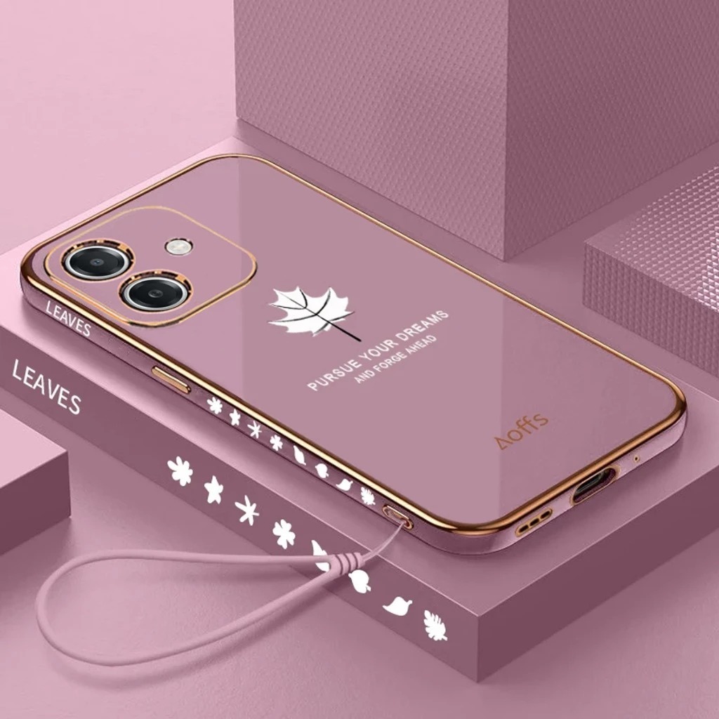 Jual Case Oppo A3X / Oppo A3 NFC Terbaru Casing Elektro Plating Maple ...