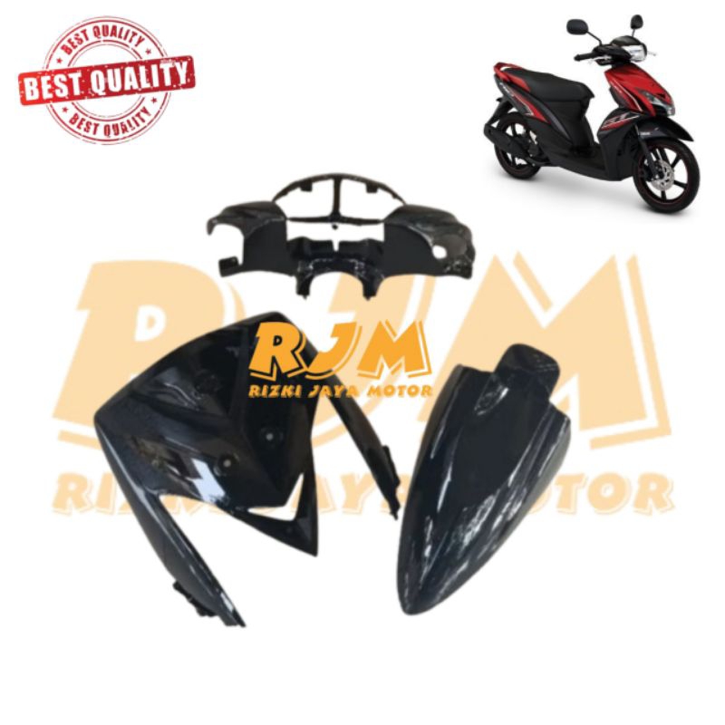 Jual PAKETAN BODY HALUS DEPAN YAMAHA MIO GT HITAM ( 3 ITEM ) | Shopee ...