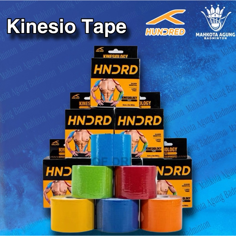 Jual kinesiology tape hundred original kneesio kualitas baik | Shopee ...