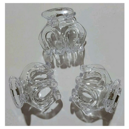 Jual Jeday Rambut Bening / Jepit Jedai Ikat Rambut Clear Bening / Jepit ...
