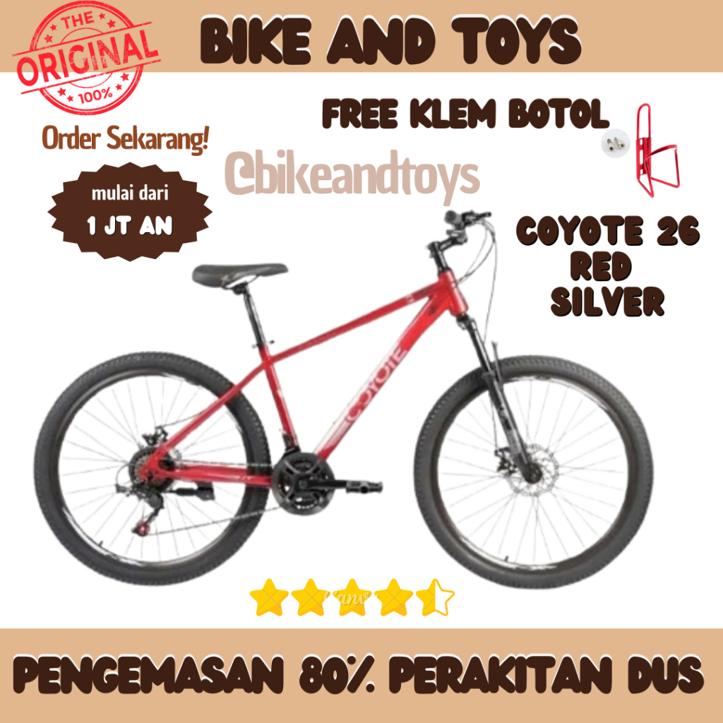 Jual KHUSUS KARGO - FREE GIFT Sepeda Gunung MTB ELEMENT COYOTE Ukuran ...