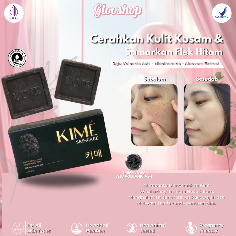 Jual Kime Skincare Brightening Soap Jeju Pencerah badan dan Wajah ...