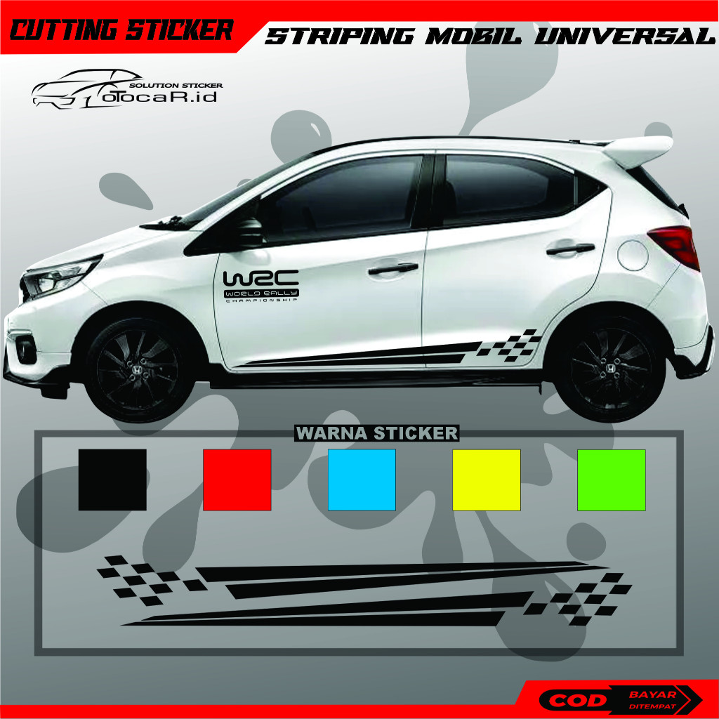 Jual STICKER CUTTING LIST MOBIL HONDA BRIO TERBARU BISA CUSTOM SESUAI ...