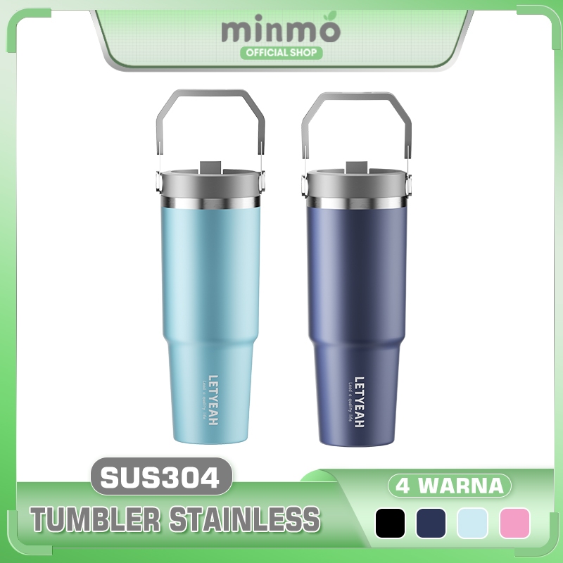 Jual minmo Tumbler Portable Stainless Steel Botol Minum 890ml Termos ...