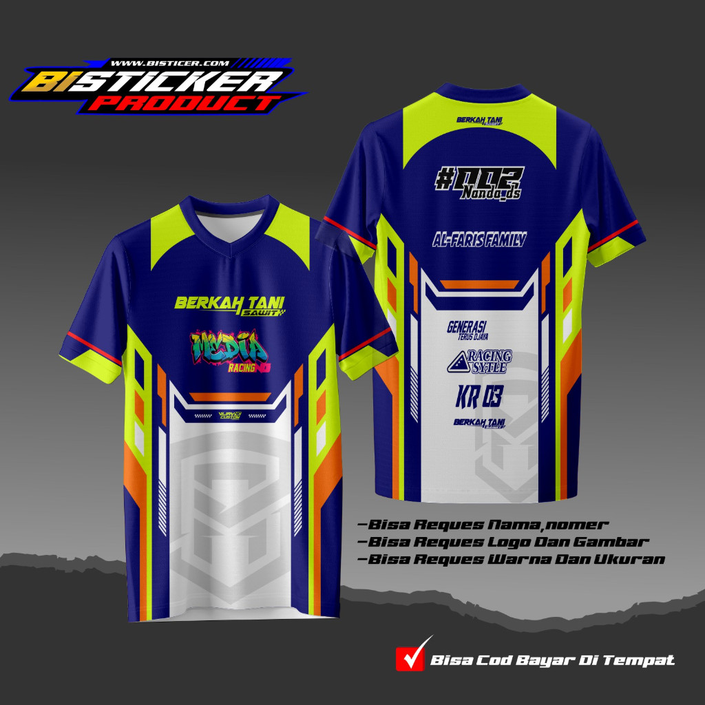 Jual Kaos Baju Jersey Racing Custom Balap Road Race GANTI NAMA NOMER ...