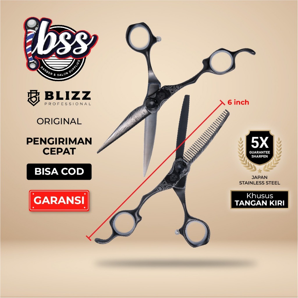 Jual BLIZZ SCISSORS TACHI LEFTY (KIDAL) SET JAPANESE BLADE / KHUSUS ...