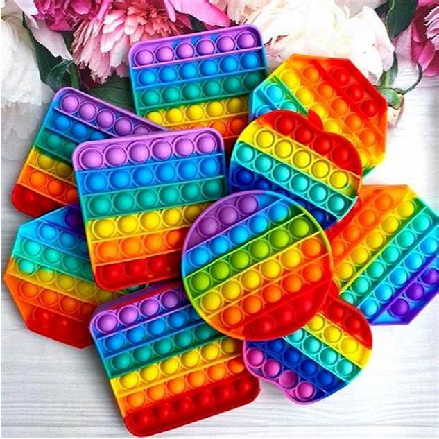 Jual HLM - Mainan Pop It Rainbow / Mainan Edukasi Pop It / Fidget Push ...